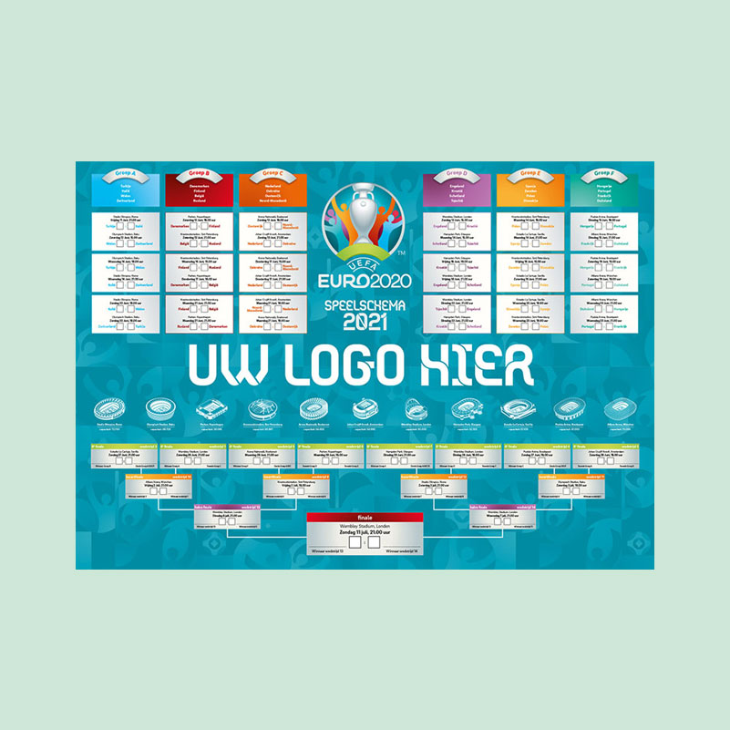 EK Poster A1 blauw (Liggend - 594x840mm) - EKPosterBestellen.nl